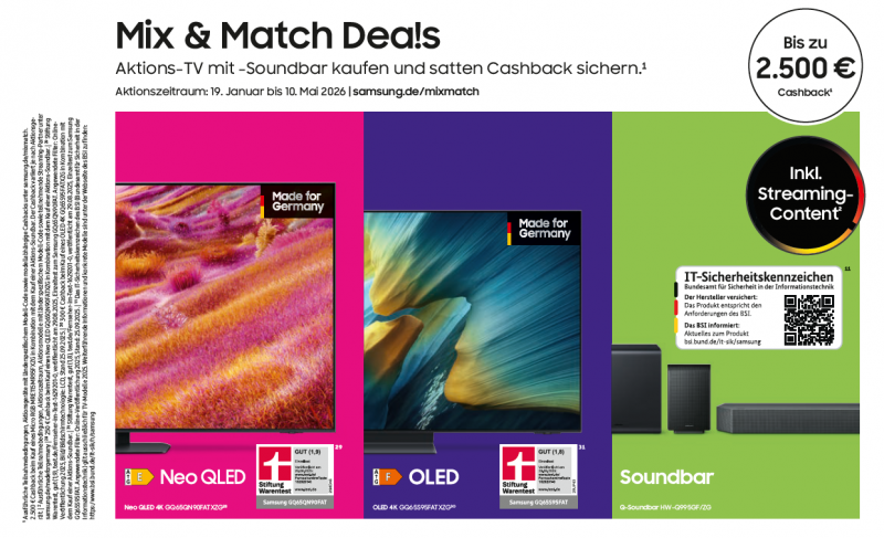 Samsung: Mit „Mix & Match“ ins neue Jahr | Elektromarkt | Fachmagazin ...